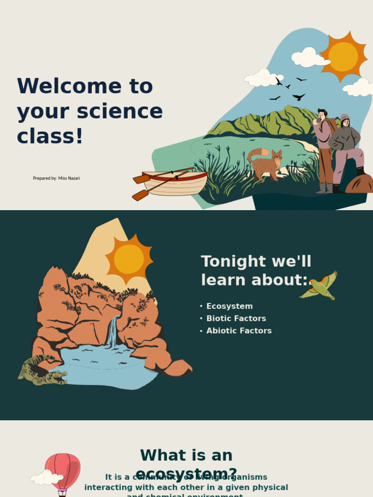 Biotic and Abiotic Factors in The Environment Science Presentation in ...