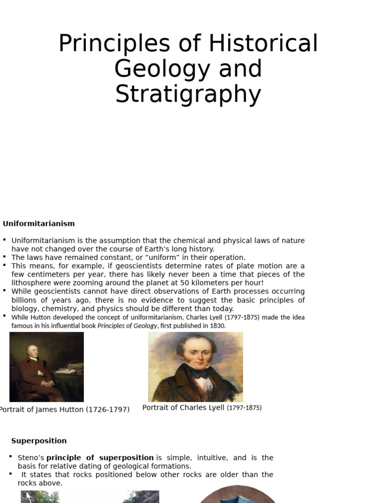 Key Principles of Historical Geology | PDF | Geology | Rock (Geology)