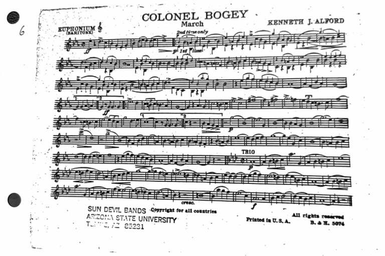 Colonel Bogey - Euphonium | PDF