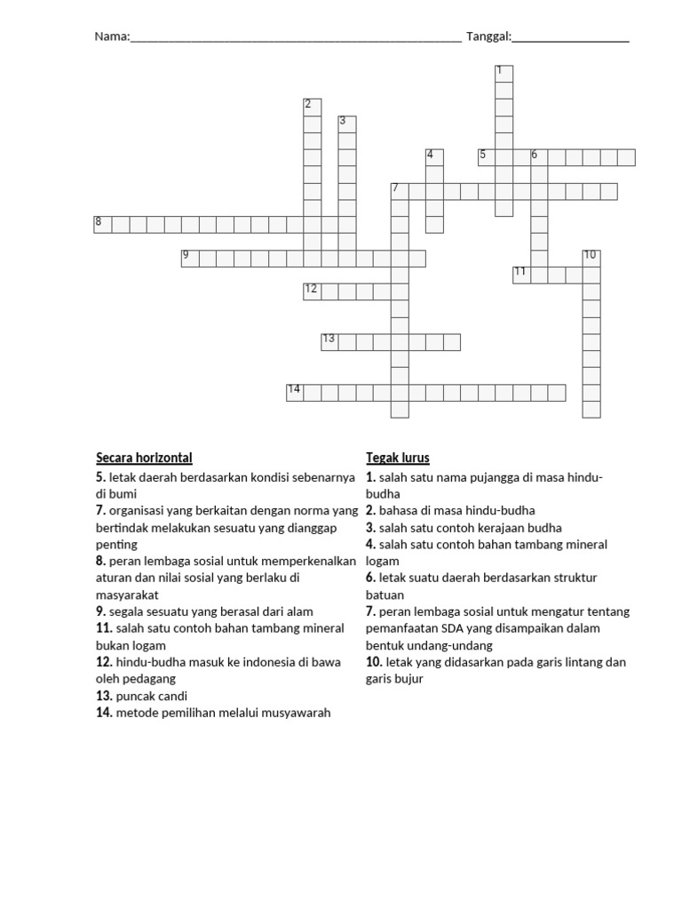 Crossword Maker | PDF