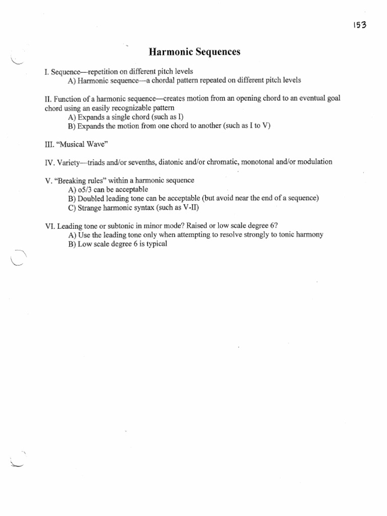 Harmonic Sequences Notes | PDF