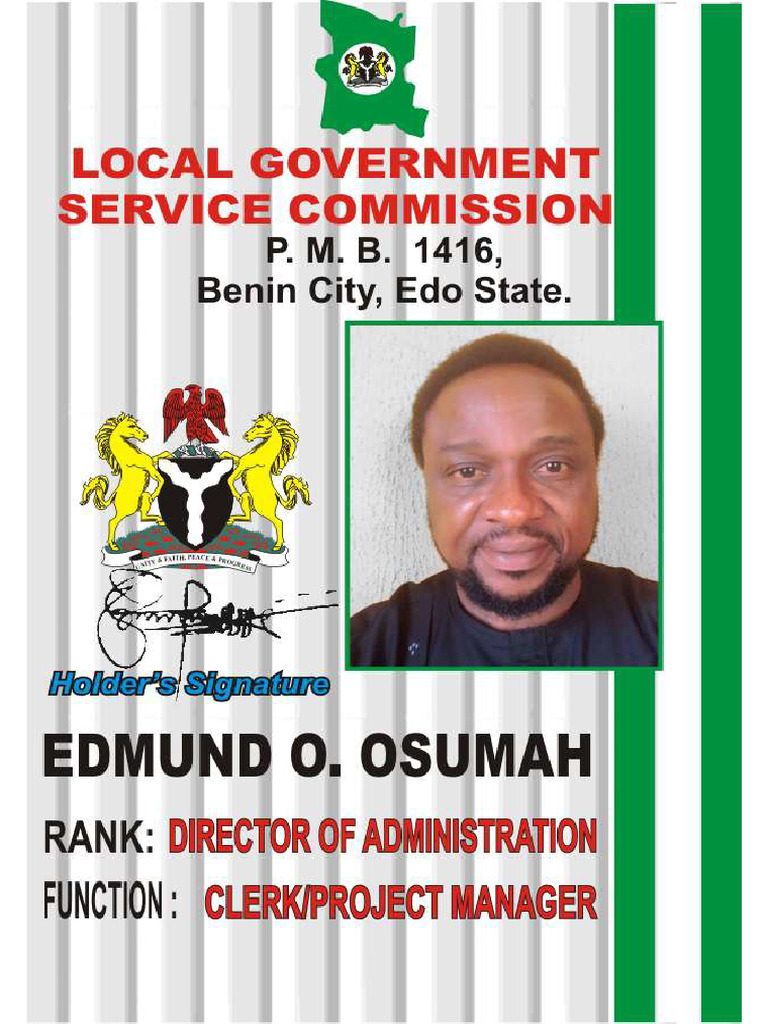 Directorlgsc Project Manager - Id Card | PDF