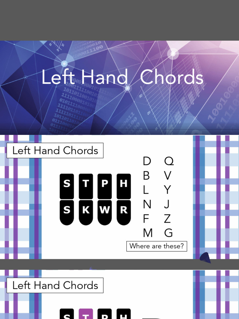 Left Hand Chords and Brief Forms Guide | PDF | Orthography | Linguistics
