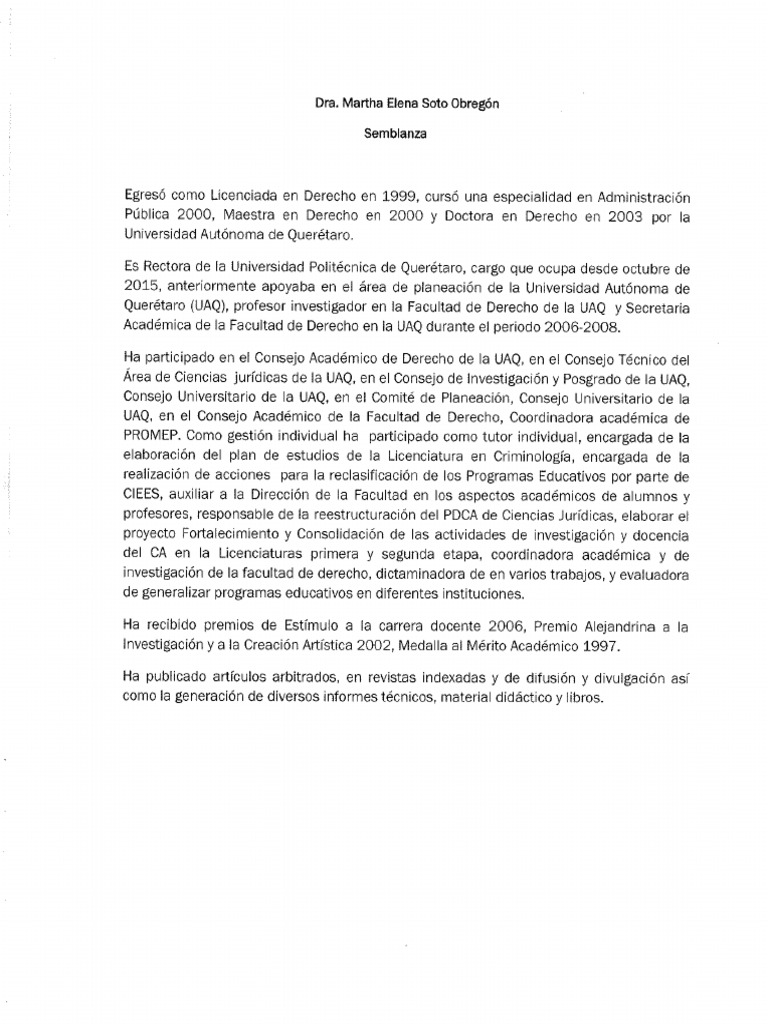Martha Elena So To Obregon | PDF
