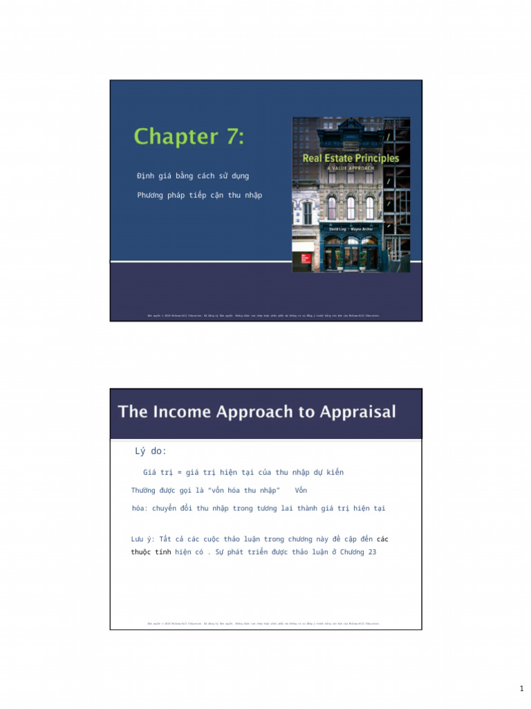 Chapter 7 - Valuation Using The Income Approach | PDF