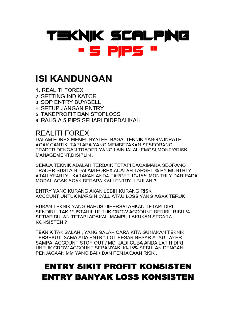 Teknik Scalping 5 Pips (Mobile) | PDF