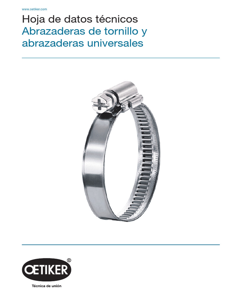 Oet Tds Screw Universal Clamps ES Mar2013 | PDF | Tornillo | Acero