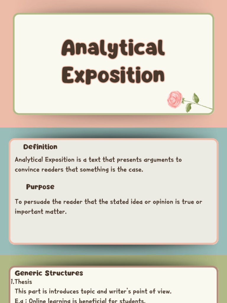 Understanding Analytical Exposition | PDF | English Language | Learning