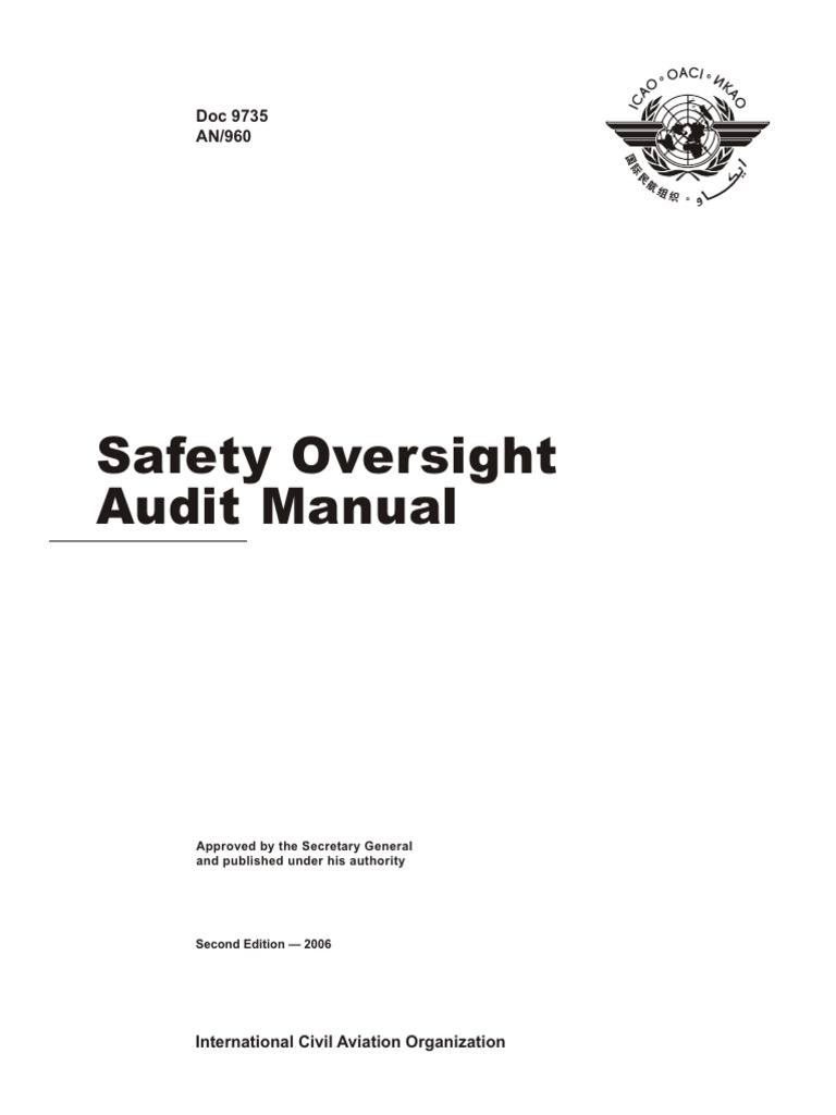 4 Doc 9735 Safety Oversight Audit Manual | PDF | Audit | Safety