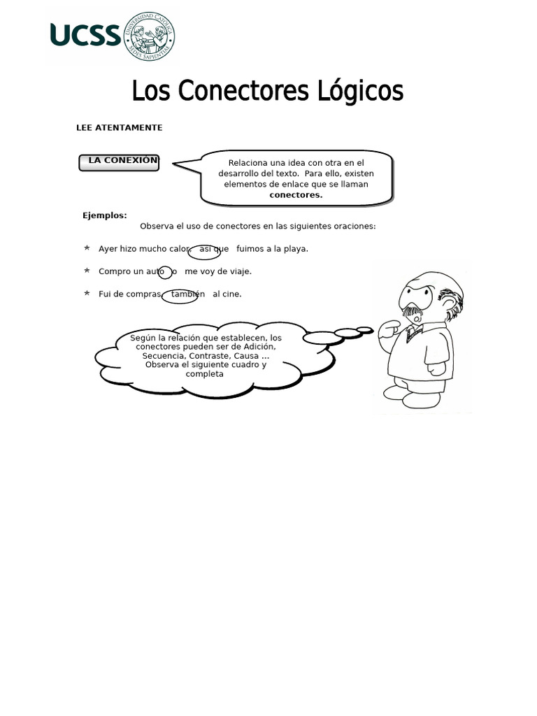 Los Conectores Lógicos | PDF