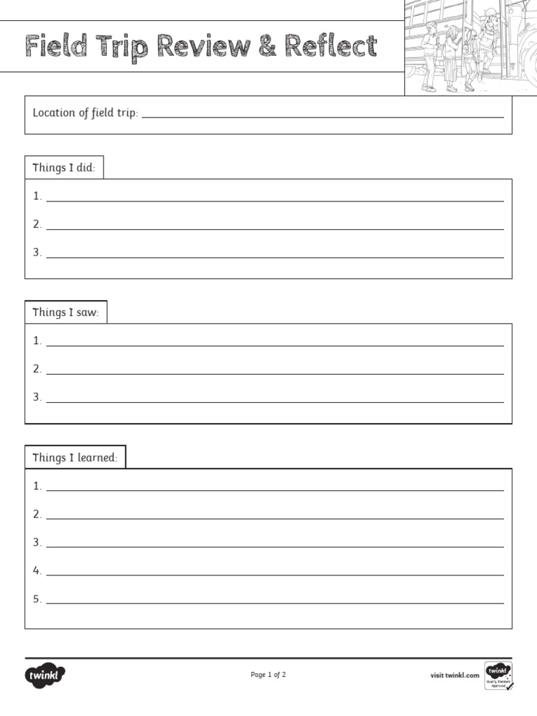 Field Trip Review Worksheet For 6th 8th Grade Us CM 1674304960 Ver 1 | PDF