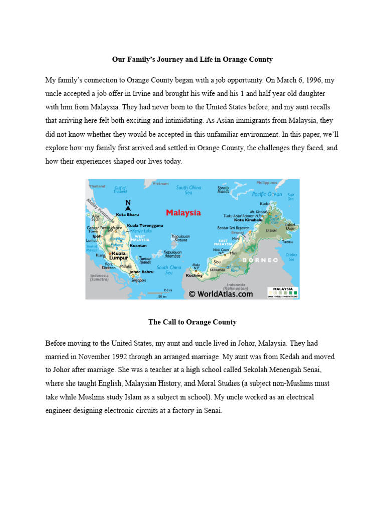Livviya Servai. Malaysia Was Home, Until We Made One in Orange County ...