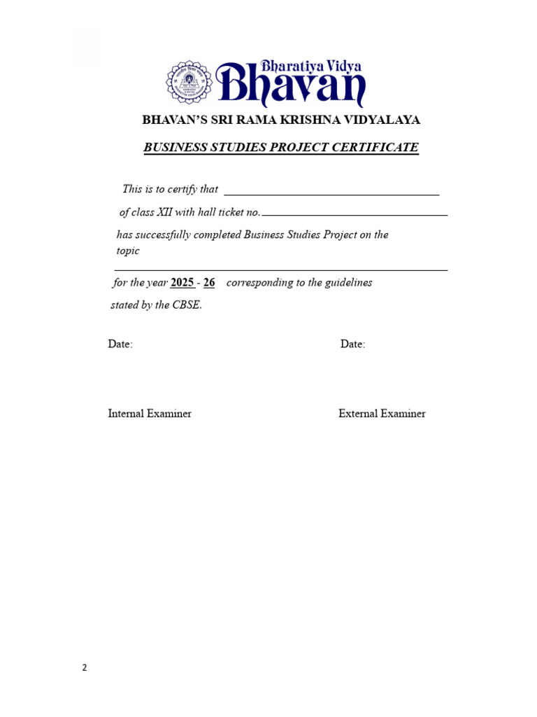 BST Certificate | PDF
