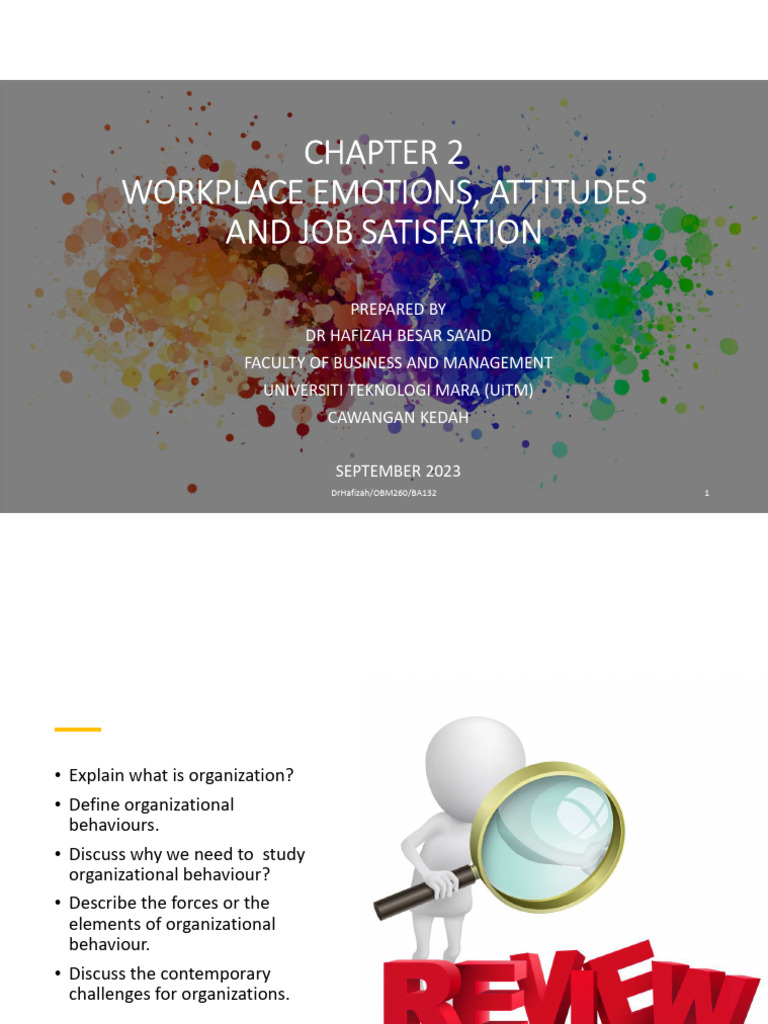 Chapter 2 - Workplace Emotions, Attitudes | PDF | Job Satisfaction ...