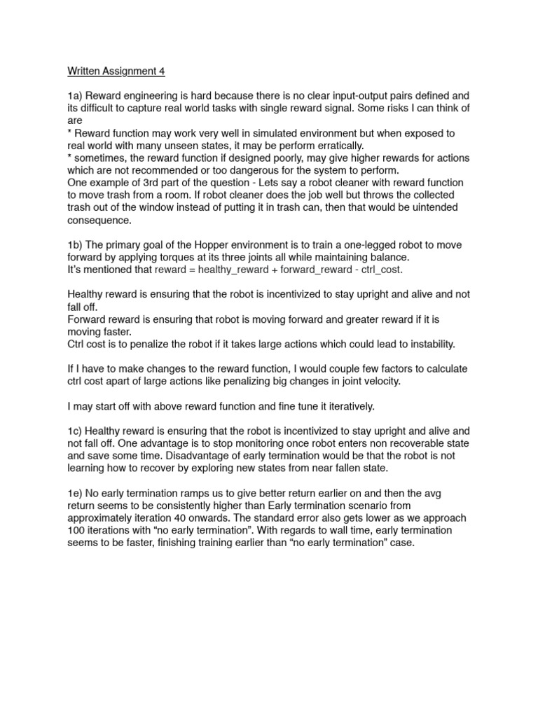 Written Assignment 4 | PDF | Cognitive Science | Applied Mathematics