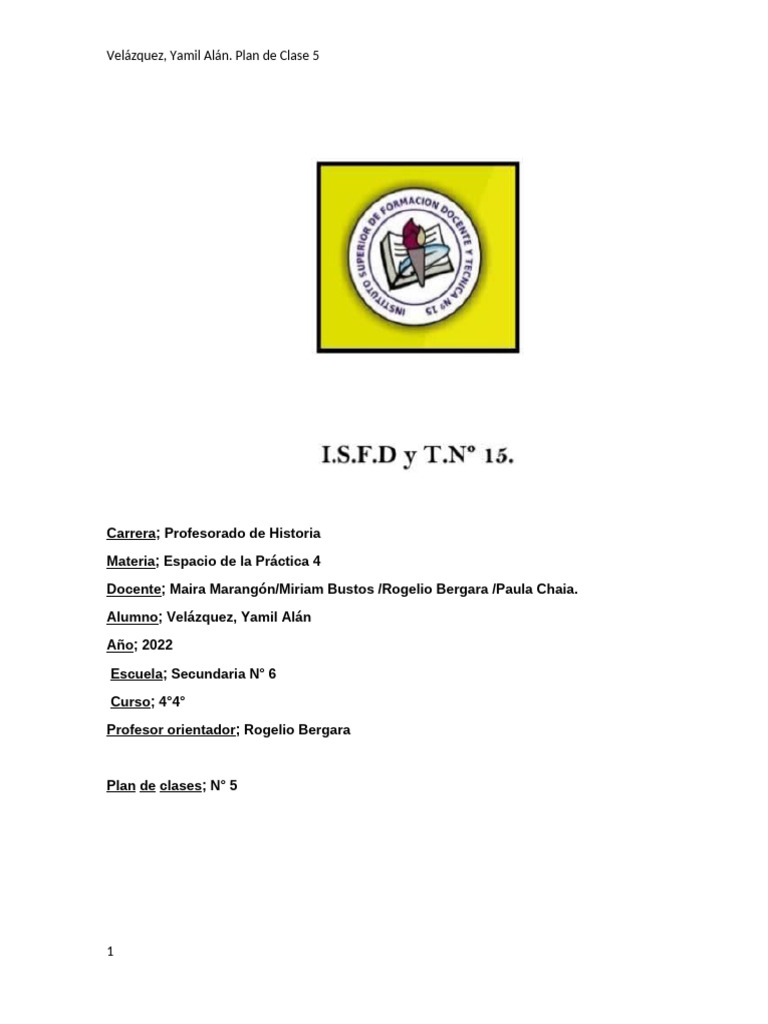 Plan de Clases 5 | PDF | Anarquismo | Socialismo