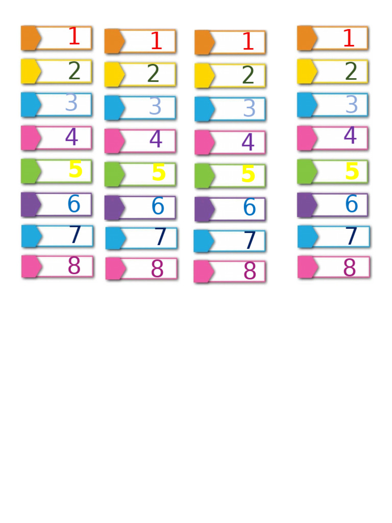 Numbers Tabbing | PDF