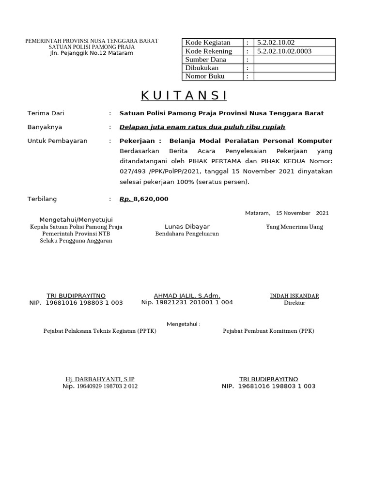 SP Pengadaan Peralatan Kantor - PRINTER | PDF