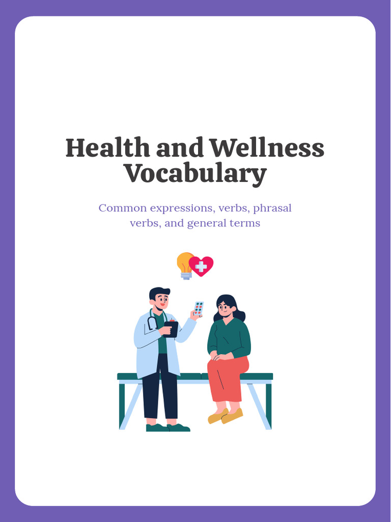 Vocabulario de Salud y Bienestar | PDF | Cuidado de la salud ...