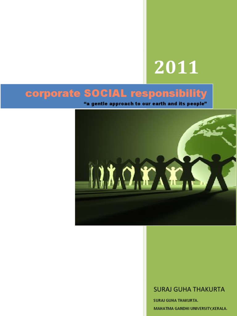 Corporate SOCIAL Responsibility Final | PDF | Corporate Social ...