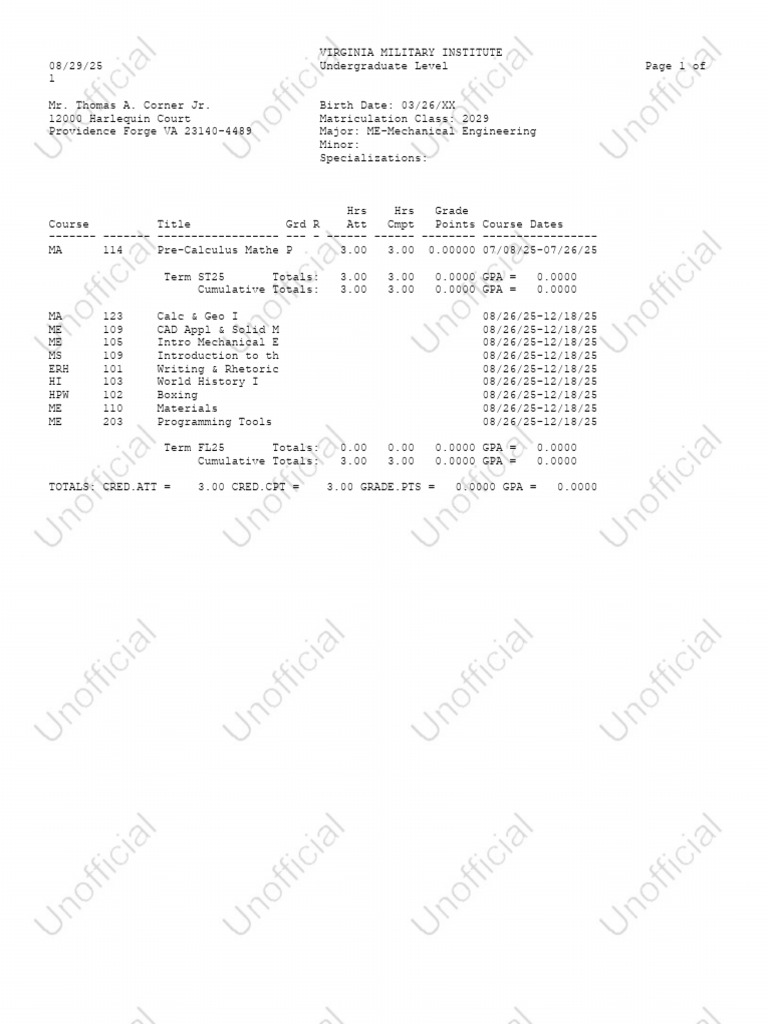 Corner Thomas 0718404 8 29 2025 | PDF