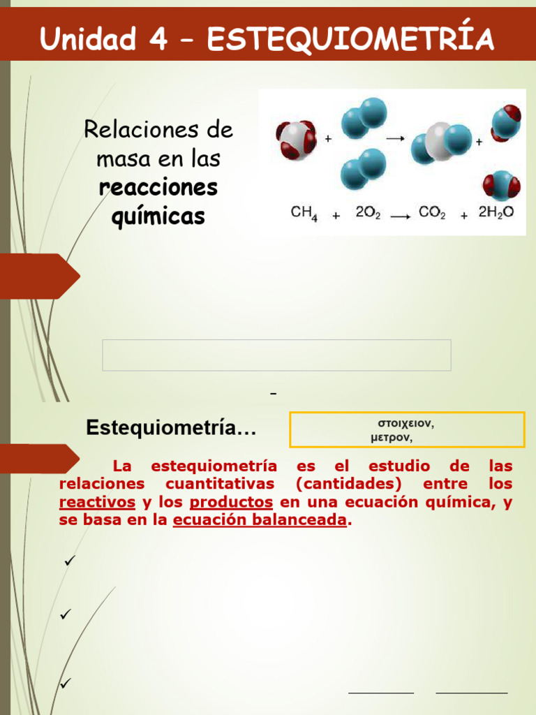 Estequiometría y Relaciones de Masa | PDF | Estequiometría | Mole (Unidad)