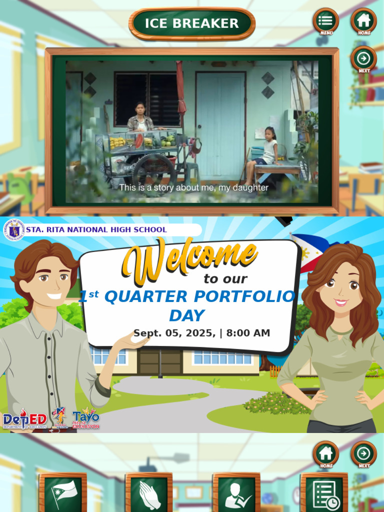 1st Quarter Portfolio Day Agenda | PDF | Educational Assessment ...