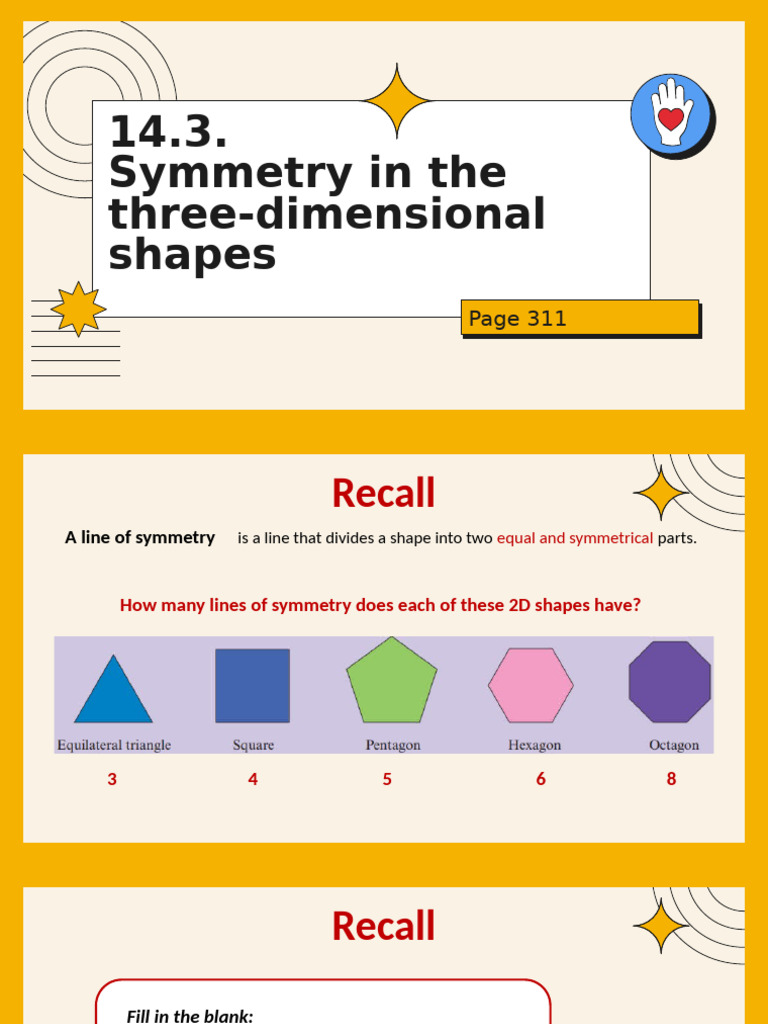 14.3. Symmetry in The 3D Shapes | PDF