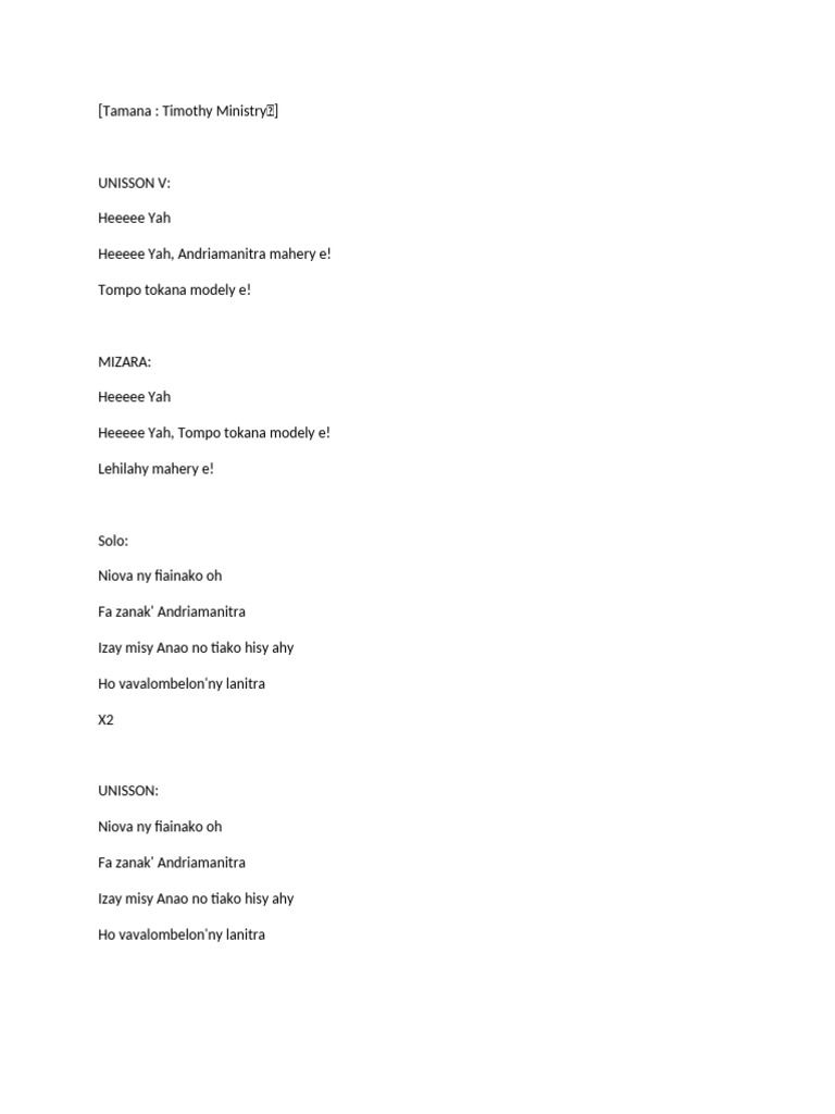 Tamana - Timoth-WPS Office | PDF