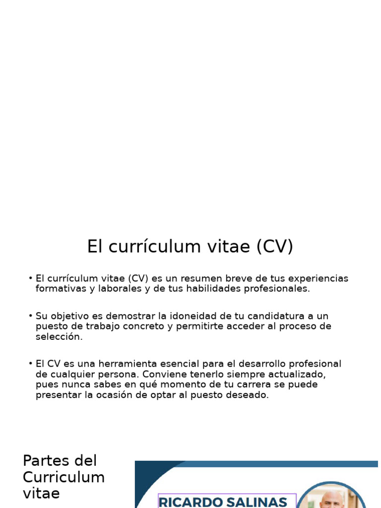 Guía para Redactar un CV Efectivo | PDF