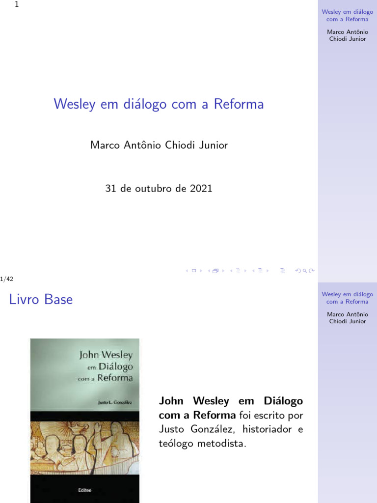 EBD Wesley em Di Logo Com A Reforma 2021 | PDF | Martinho Lutero | João ...