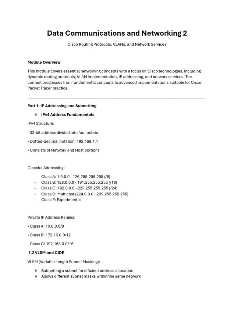 Data Communications and Networking 2 | PDF | Ip Address | Computer Science