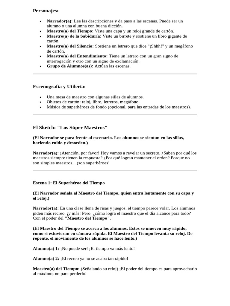 "Los Súper Maestros en Acción" | PDF | Creatividad