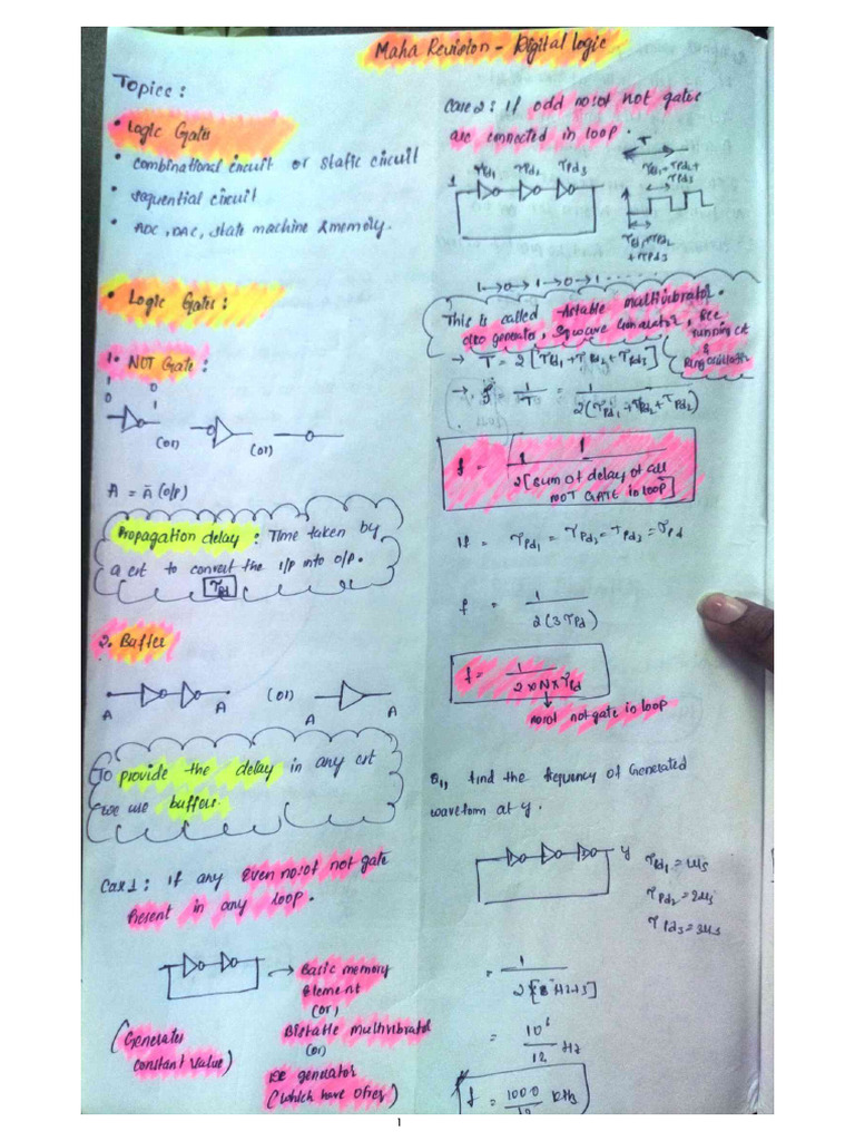 Digital Electronics Notes-1 | PDF