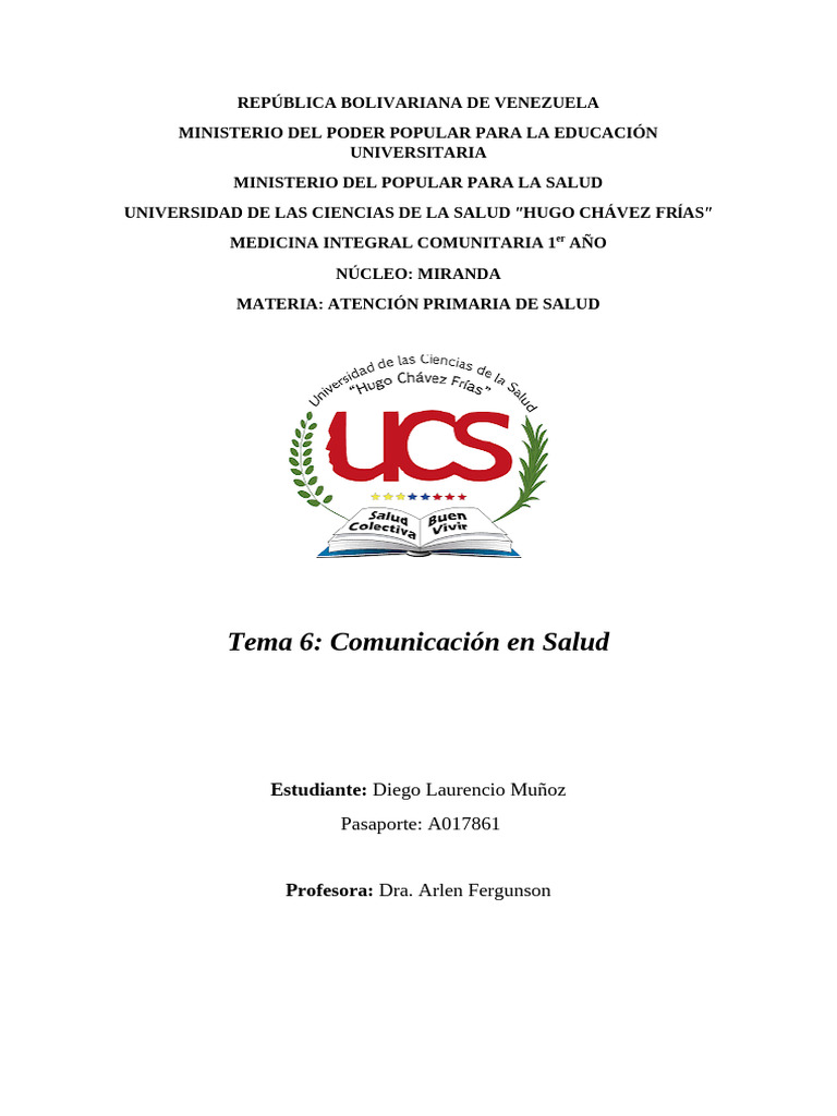 Tema 6 APS | PDF | Comunicación | Aristóteles