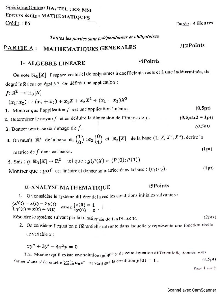 Bts Maths Rs 2025 | PDF