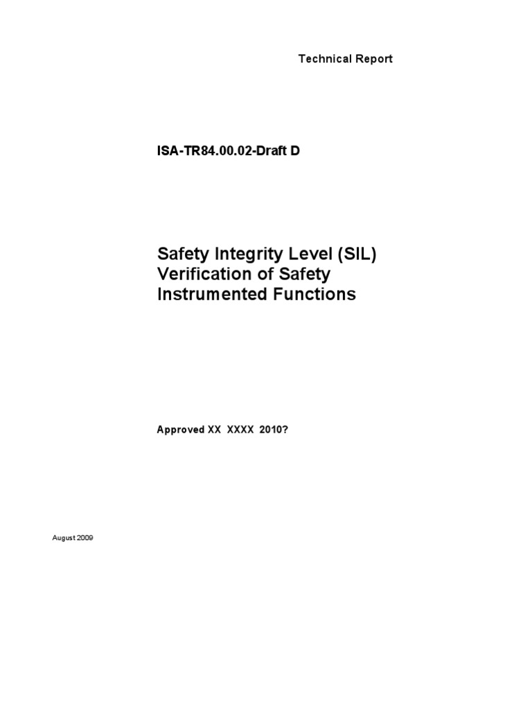 b09-ISA-TR84 00 02 | PDF | Reliability Engineering | Safety