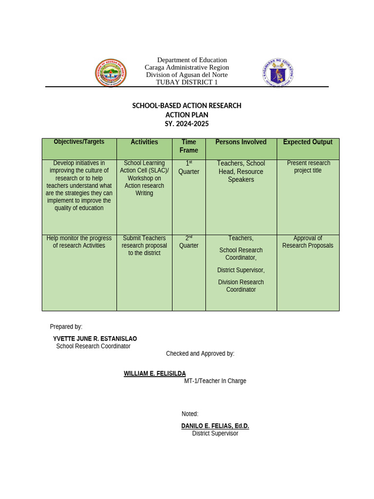 Action Plan-School Research | PDF | Reading Comprehension | Storytelling