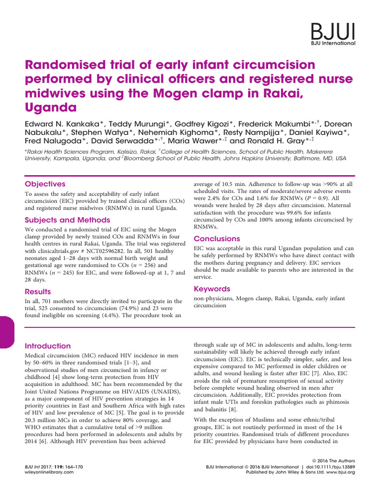 Article 5 | PDF | Circumcision | Medical Specialties