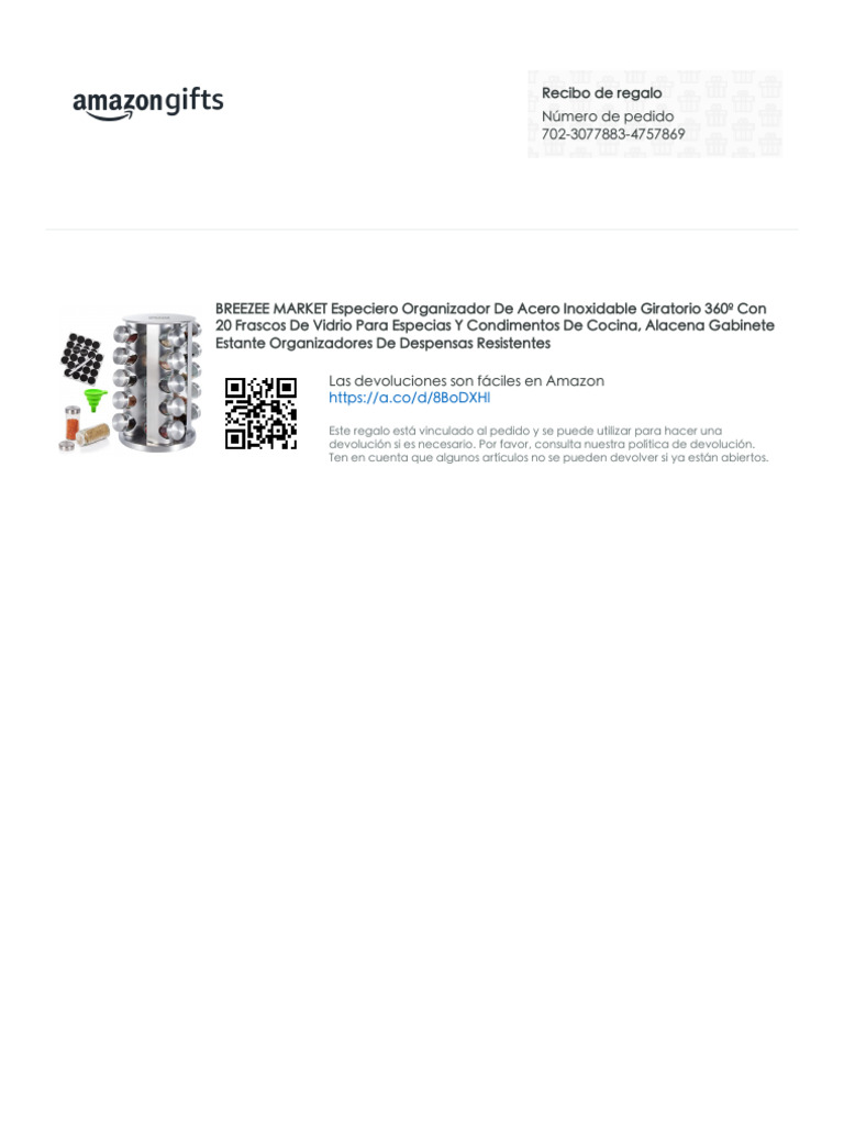 Amazon Gift Receipt | PDF