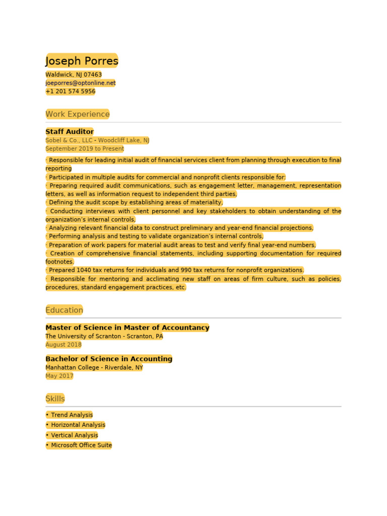 Joseph Porres | PDF