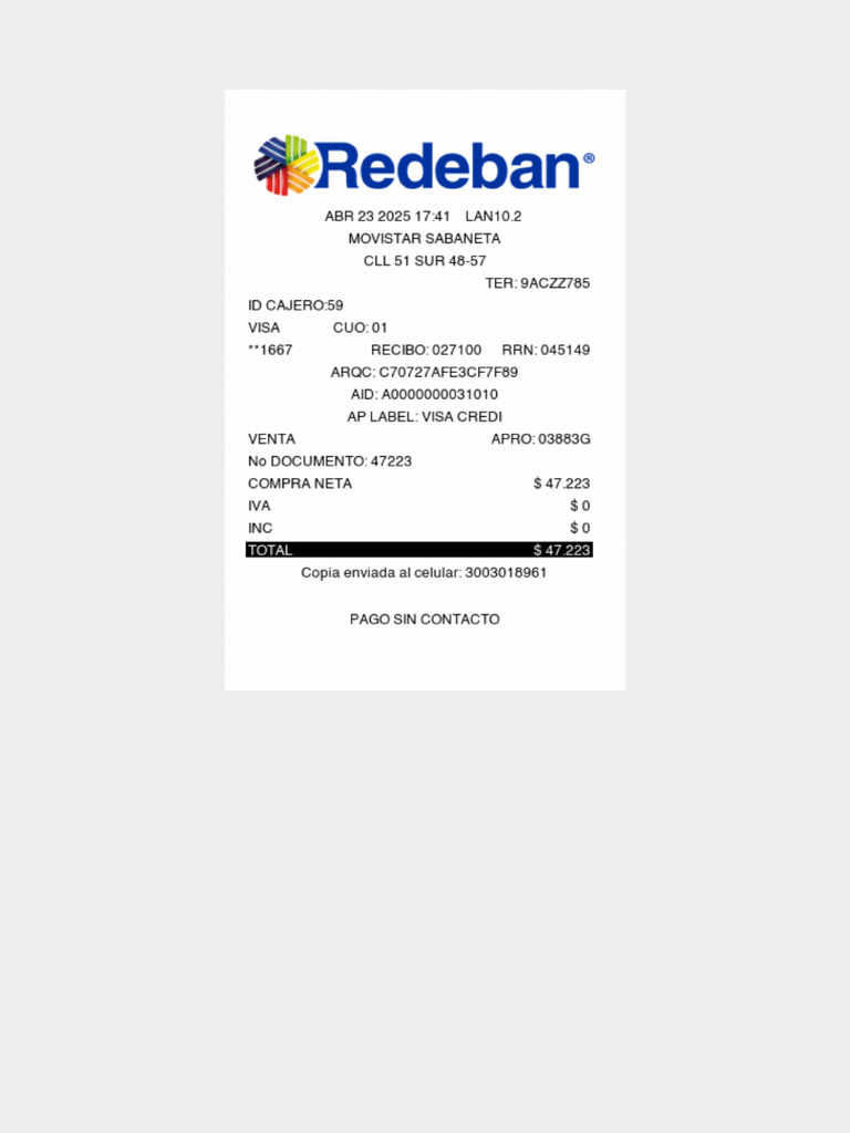 Redeban WK2G4C1132504 | PDF