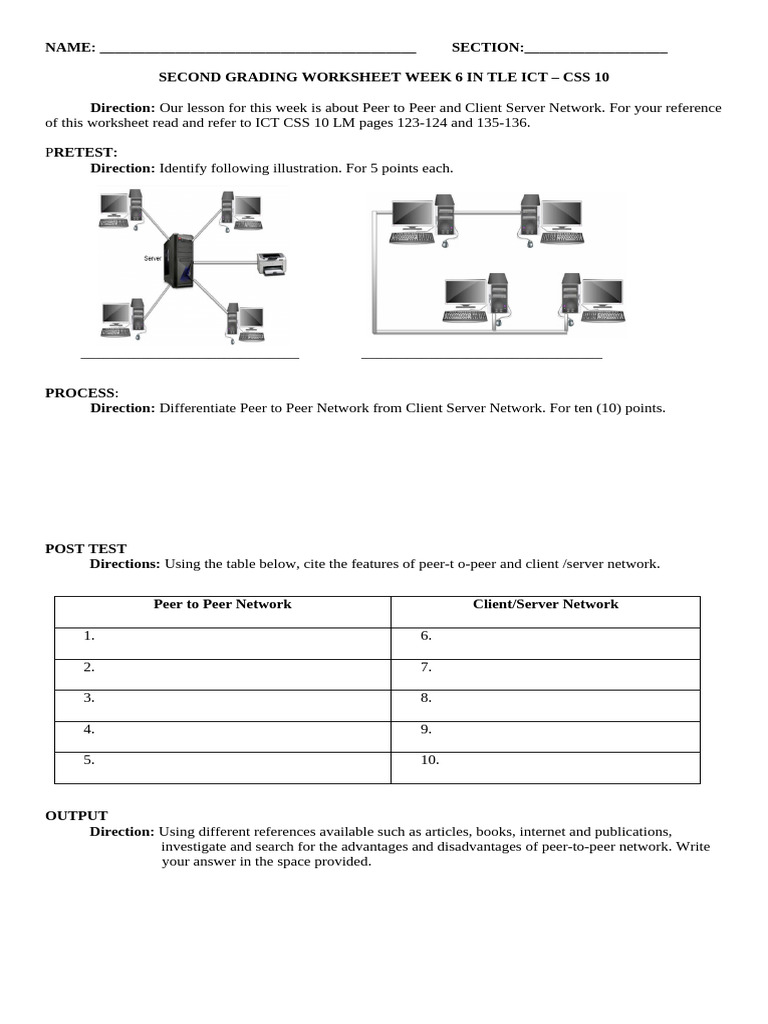 Tle Ict Css 10 Second Grading Week 6 | PDF
