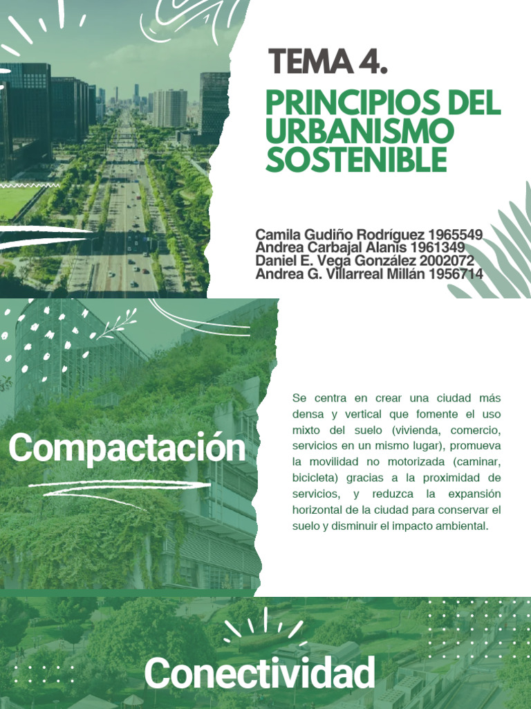Tema 4 - Principios Del Urbanismo Sostenible | PDF | Sustentabilidad | Residuos