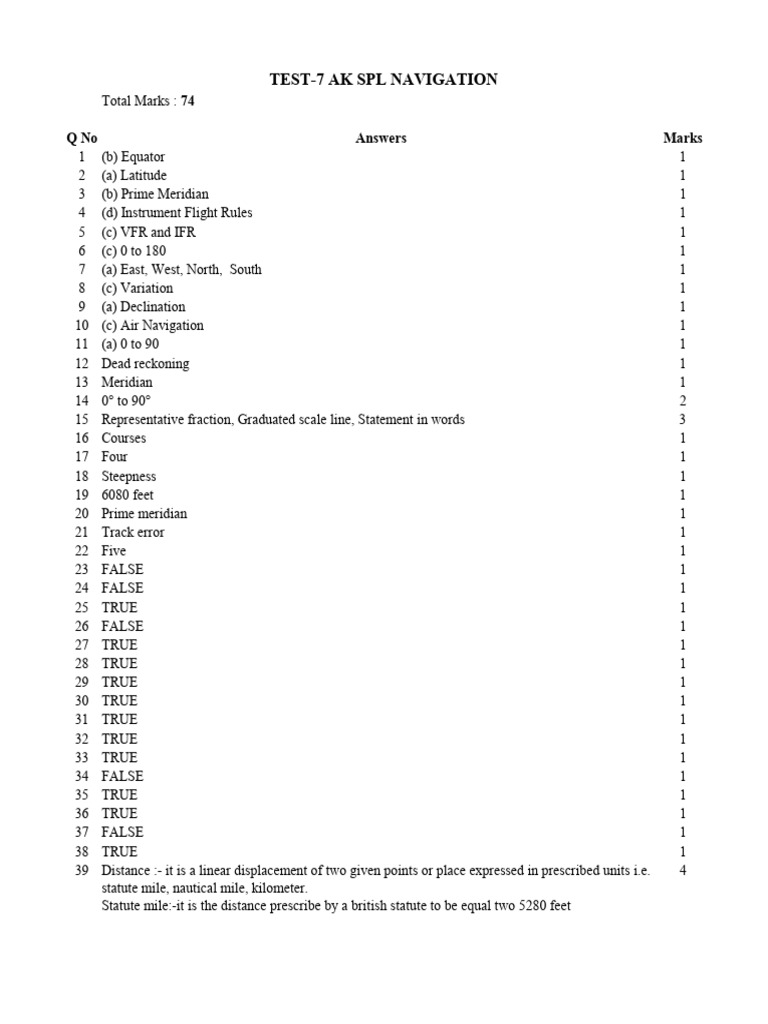 Navigation Concepts and Definitions | PDF | Latitude | Instrument ...