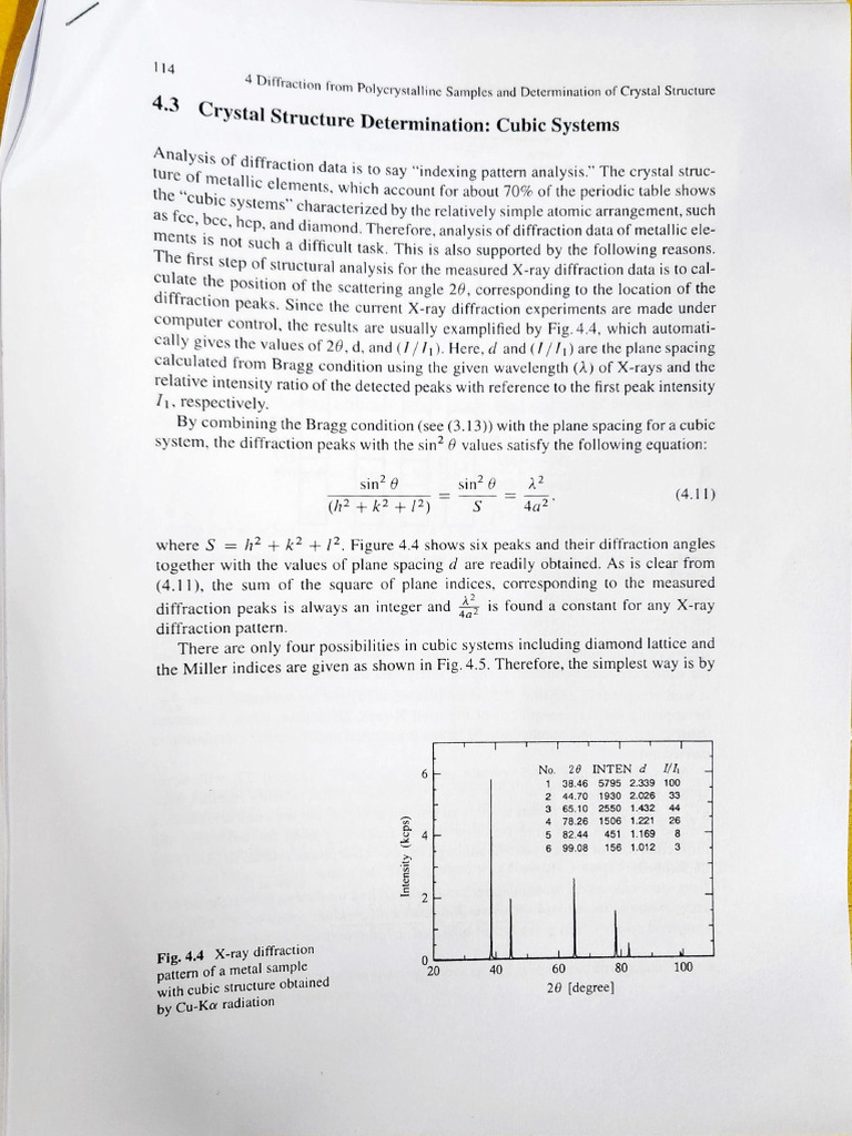 Crystal Structure Analysis of Cubic Systems | PDF | Crystal Structure ...