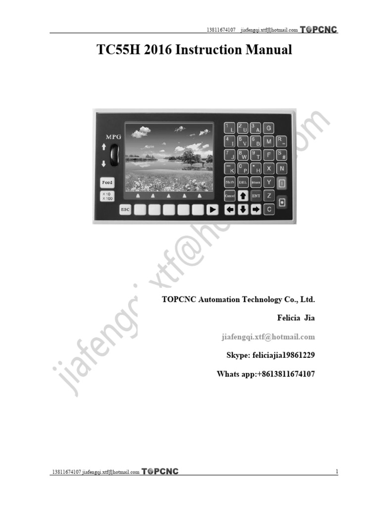 TC55H Programmable Clamping System Guide | PDF | Usb | Computer Engineering