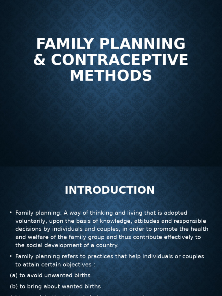 Family Planning and Contraceptive Methods | PDF | Condom | Birth Control
