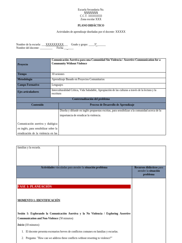 10.- Comunicaciขn Asertiva para una Comunidad Sin Violencia - Assertive Communication for a ...