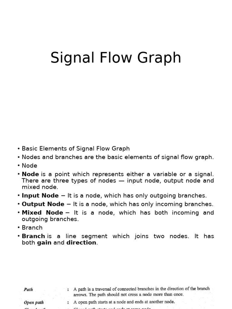 Signal Flow Graph | PDF